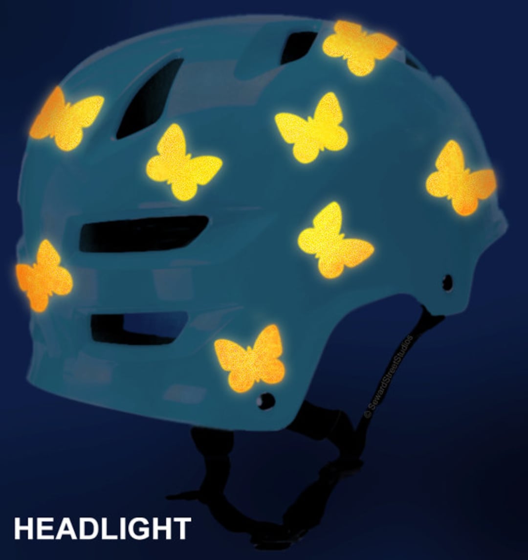 Reflective Butterfly Decals, Set of 15 Retro Reflective Butterfly Bike ...