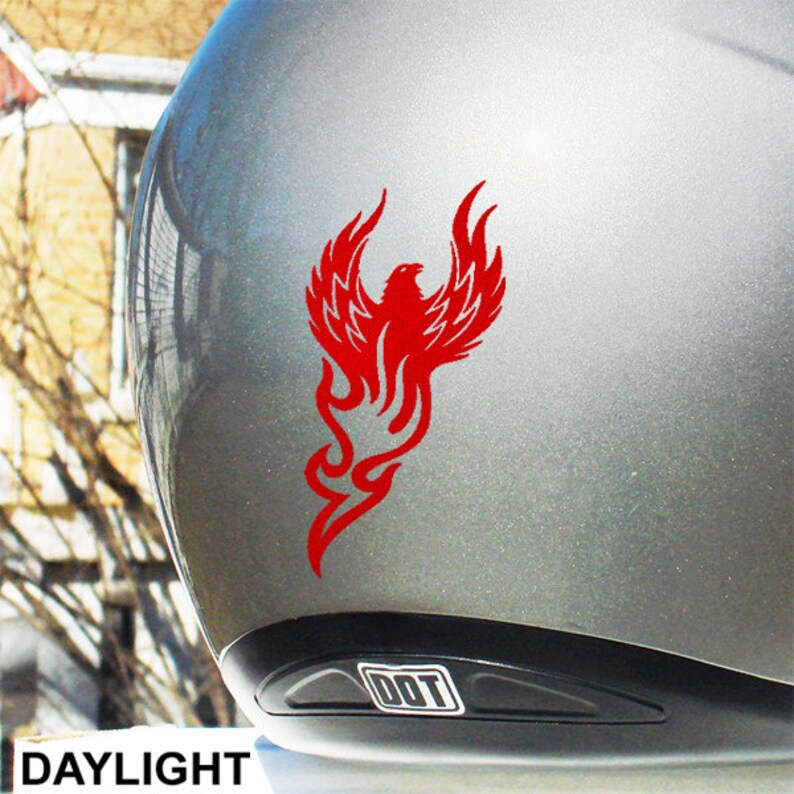 Flaming Phoenix Decal Phoenix Laptop Tablet Sticker - Etsy