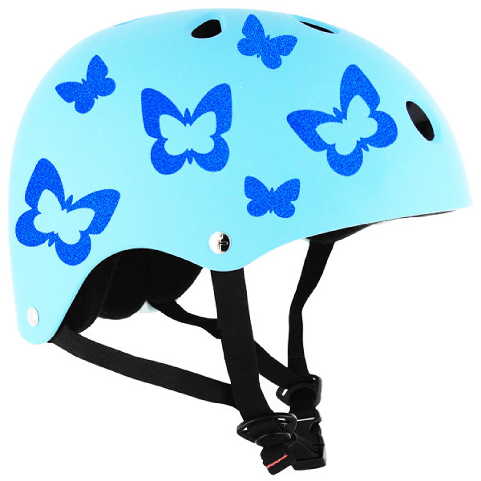 Reflective Butterflies Decal Set, 12 Butterfly Bike Helmet Sticker Kit ...