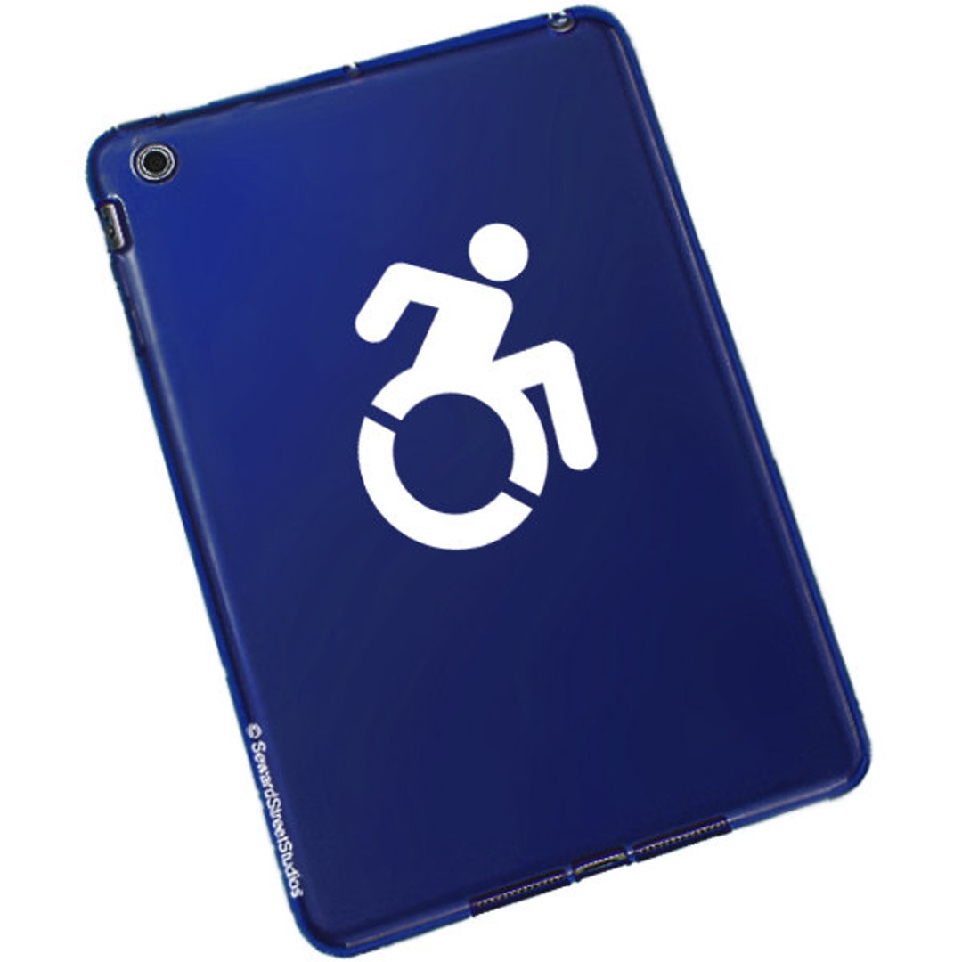 Modern Disabled Symbol Decal, Wheelchair Access Sticker, ADA Symbol Car ...