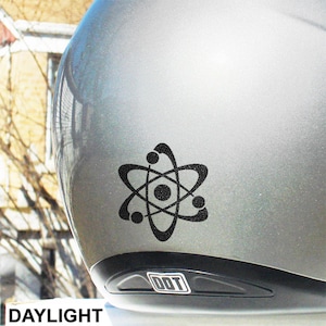 Atom Symbol Reflective Decal, Atomic Helmet Reflector Sticker, Nucleus ...