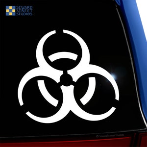 Biohazard Symbol Decal, Biohazard Helmet Sticker, Biohazard Symbol ...