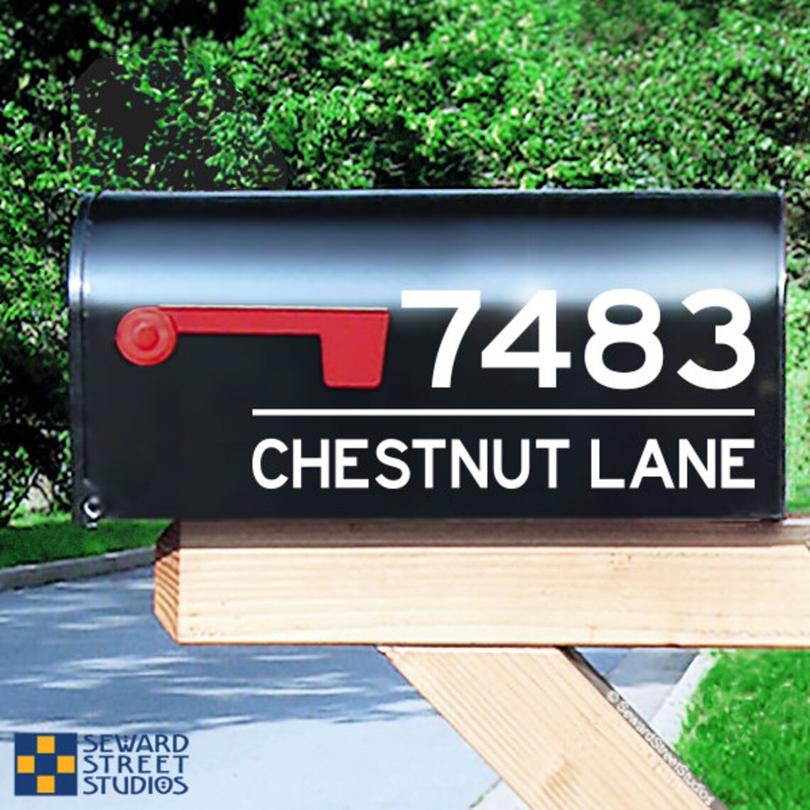 Reflective Mailbox Address Decal Custom Street Name Sticker - Etsy
