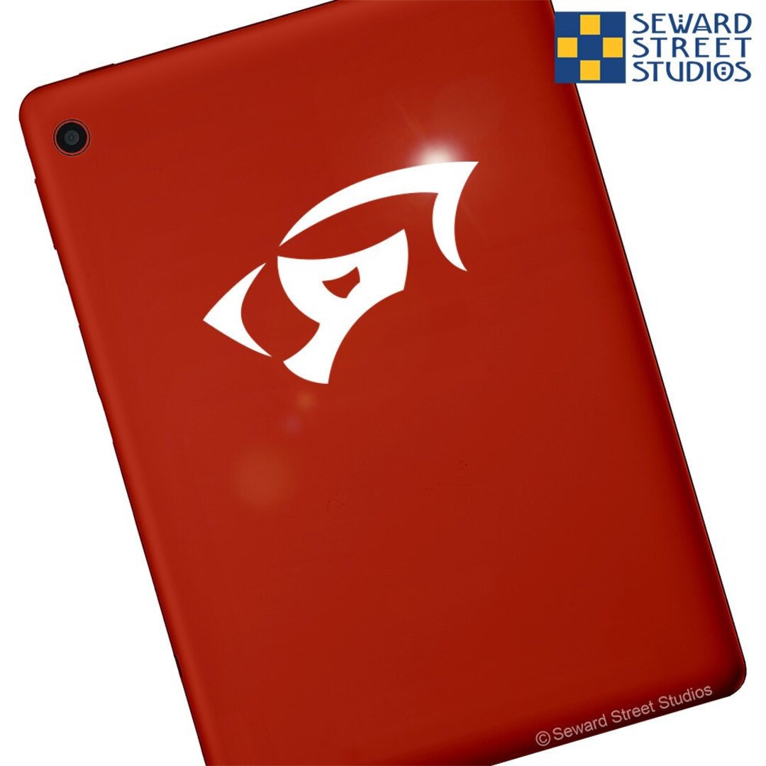 Cardinal Head Decal, Cardinal Bird Laptop Sticker, Cardinal Face Car ...