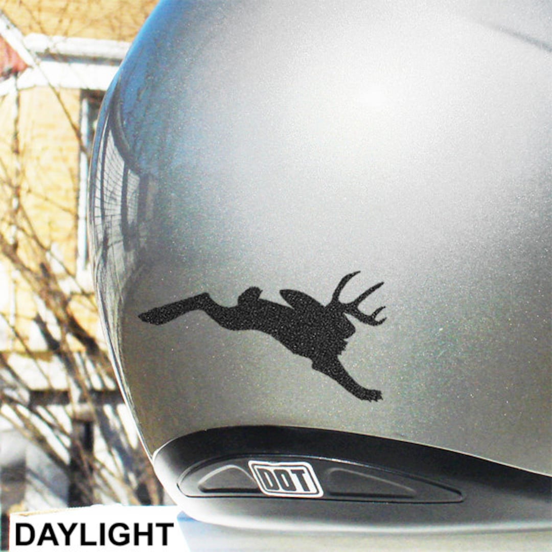 Jackalope Reflective Decal, Mythological Jackrabbit Bike Sticker ...