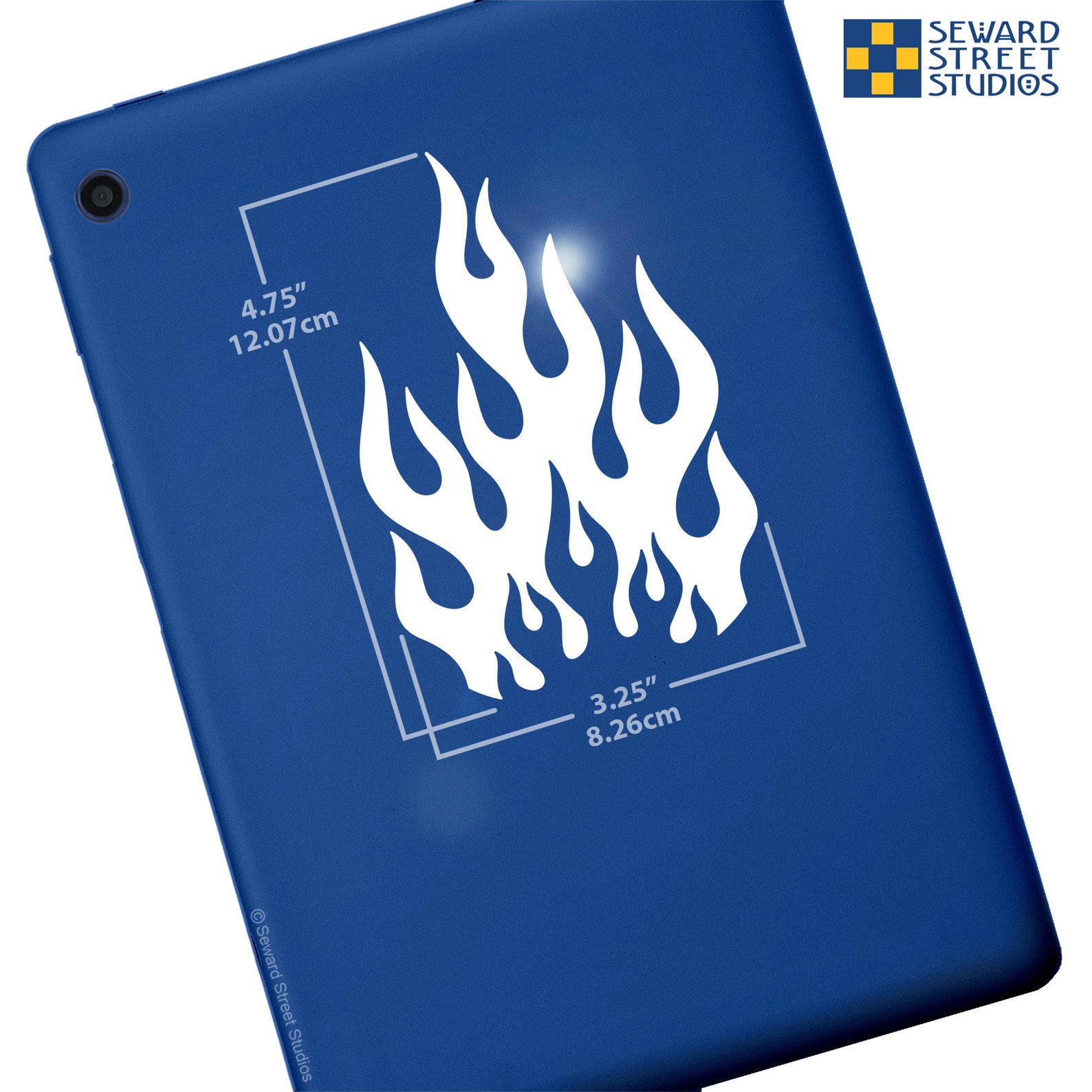 Burning Flames Decal, Motorcycle Helmet Sticker / 3"wx 4"h - #525 - Etsy
