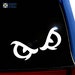 Angry Eyes Glitter Decal, Scowling Eyes Window Sticker, Monster Laptop ...