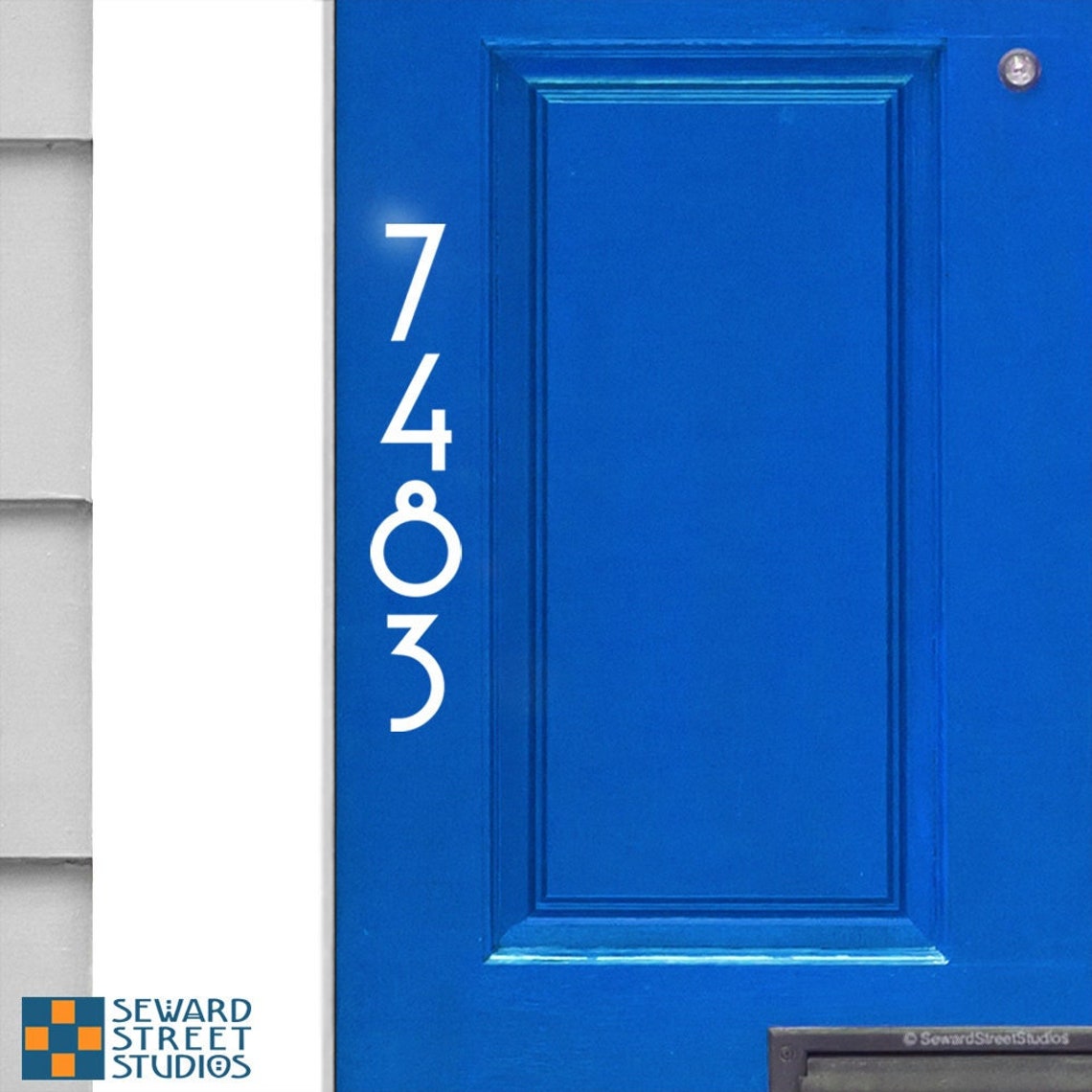 Single Vertical 10.50 High Address Numbers Decal Custom - Etsy
