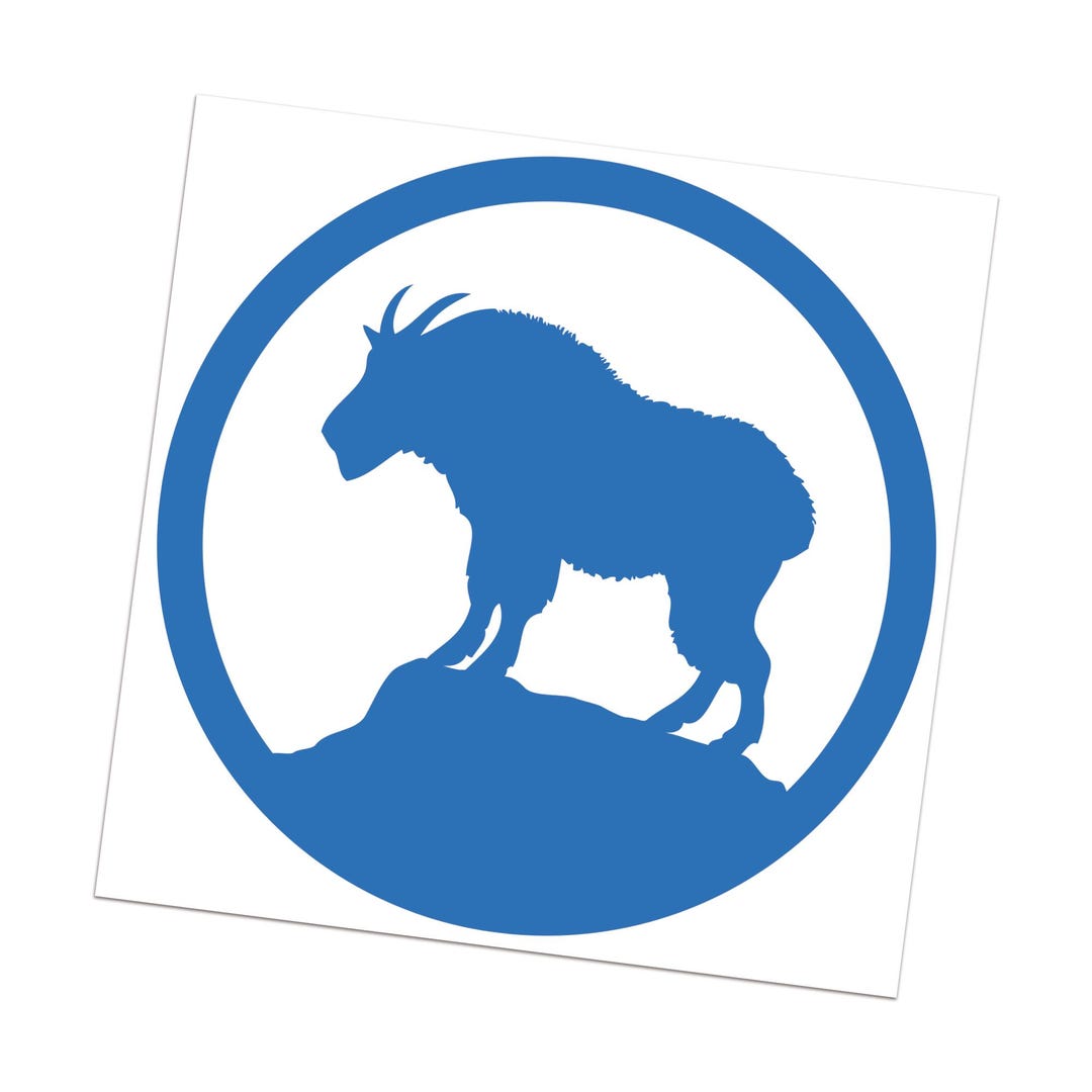 Mountain Goat Decal, Rocky Mountain Goat Car Window Sticker, Wild ...