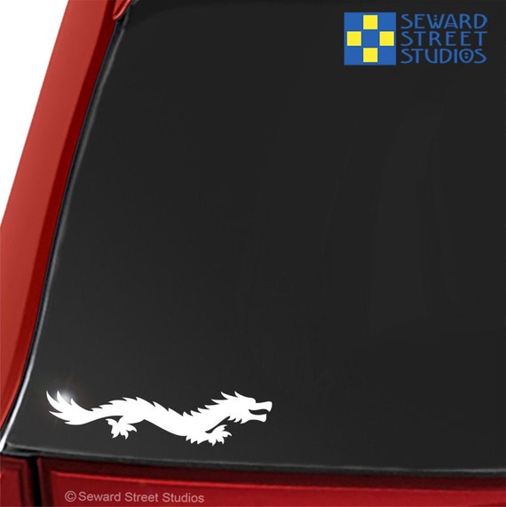 Chinese Long Dragon Vinyl Decal Asian Lucky Dragon Laptop | Etsy