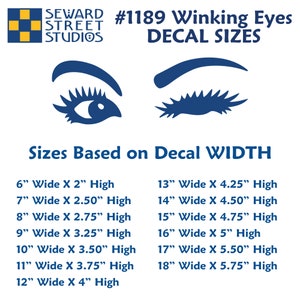 Winking Eyes Reflective Decal, Eye Lashes Wink Car Window Sticker ...