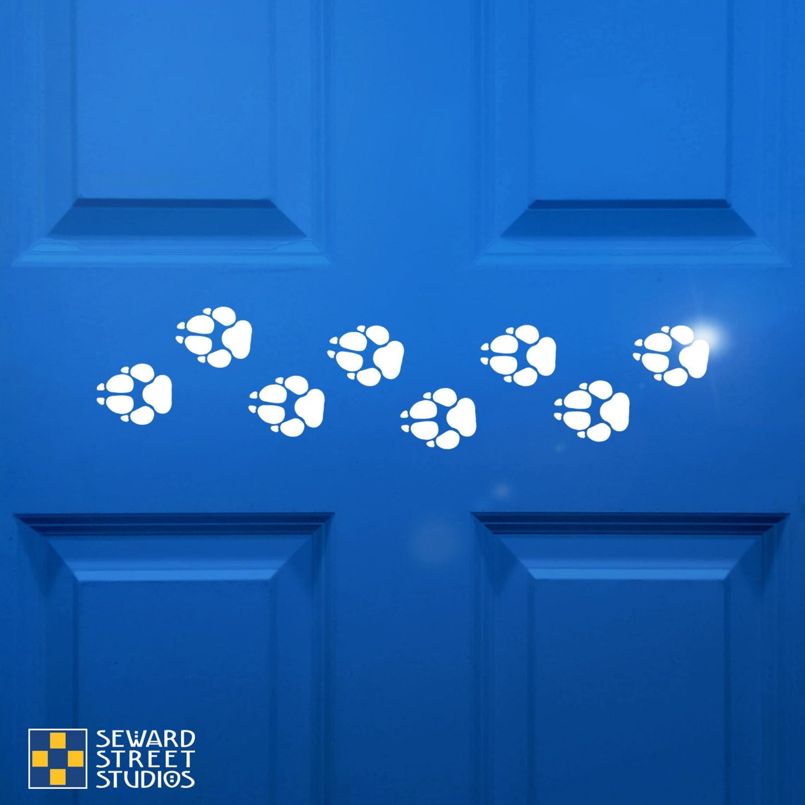 8 Dog Paw Prints Decal Set Pet Tracks Window Sticker Kit - Etsy