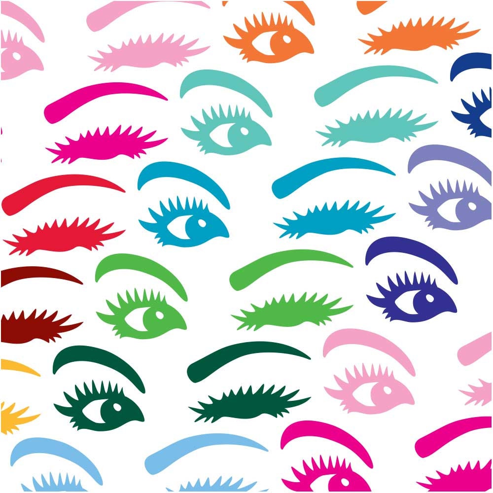 Winking Eyes Decal Eye Lashes Wink Car Window Sticker Woman | Etsy