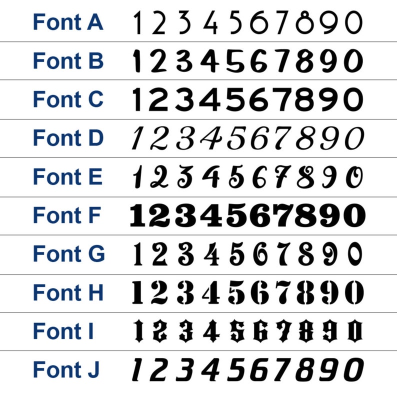 Set of 2 Reflective Mailbox Numbers Decals Up to 3 High | Etsy