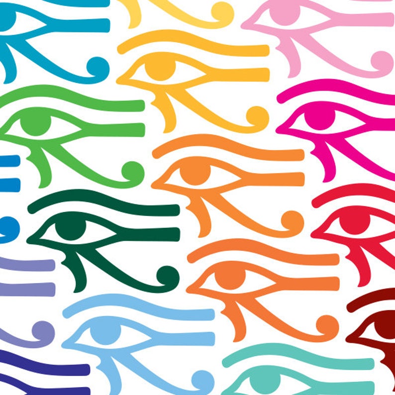 Eye Of Horus Decal Eye Of Horus Laptop Sticker Egyptian Etsy