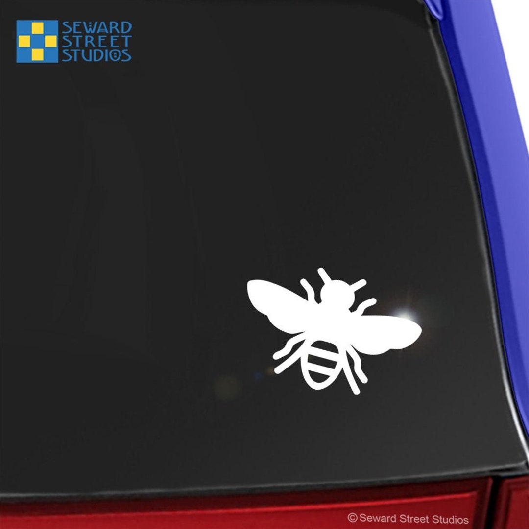 Bumblebee Decal, Honey Bee Laptop Sticker, Cute Garden Insect Car ...