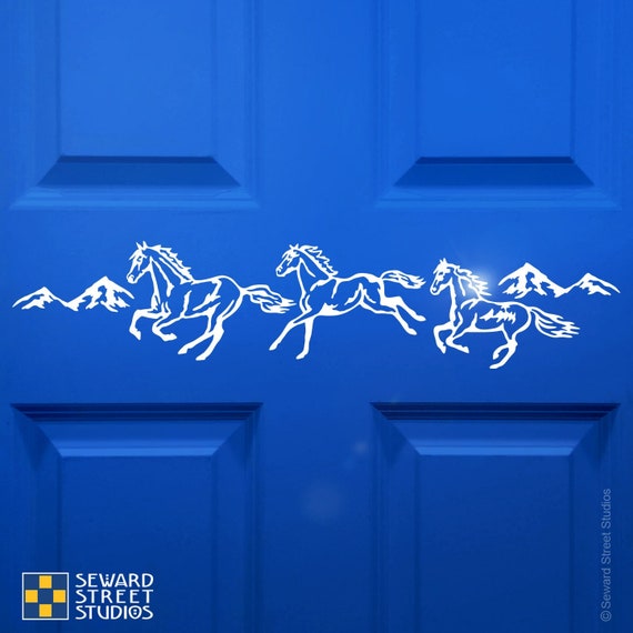 Running Horses Decal Set Horse Car Stickers Horses Window | Etsy