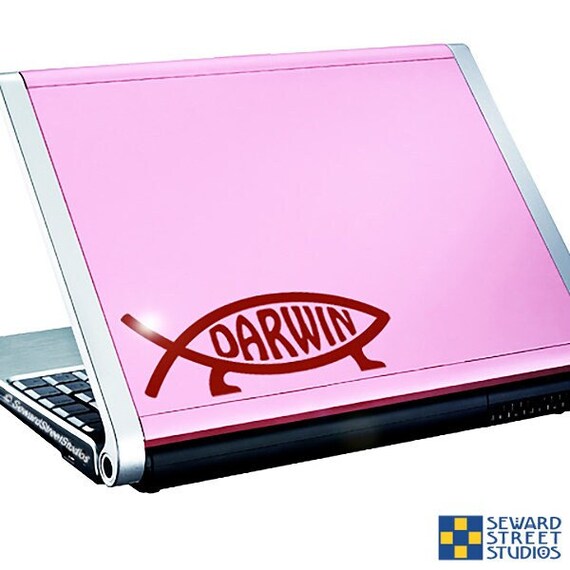 Darwin Fish Vinyl Decal Evolution Window Sticker Darwinism | Etsy