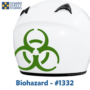 Biohazard Symbol Decal, Biohazard Helmet Sticker, Biohazard Symbol ...
