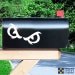 Angry Eyes Glitter Decal, Scowling Eyes Window Sticker, Monster Laptop ...