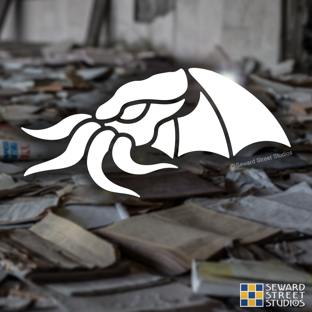 Cthulhu Vinyl Decal Cthulhu Window Sticker Cthulhu Laptop - Etsy