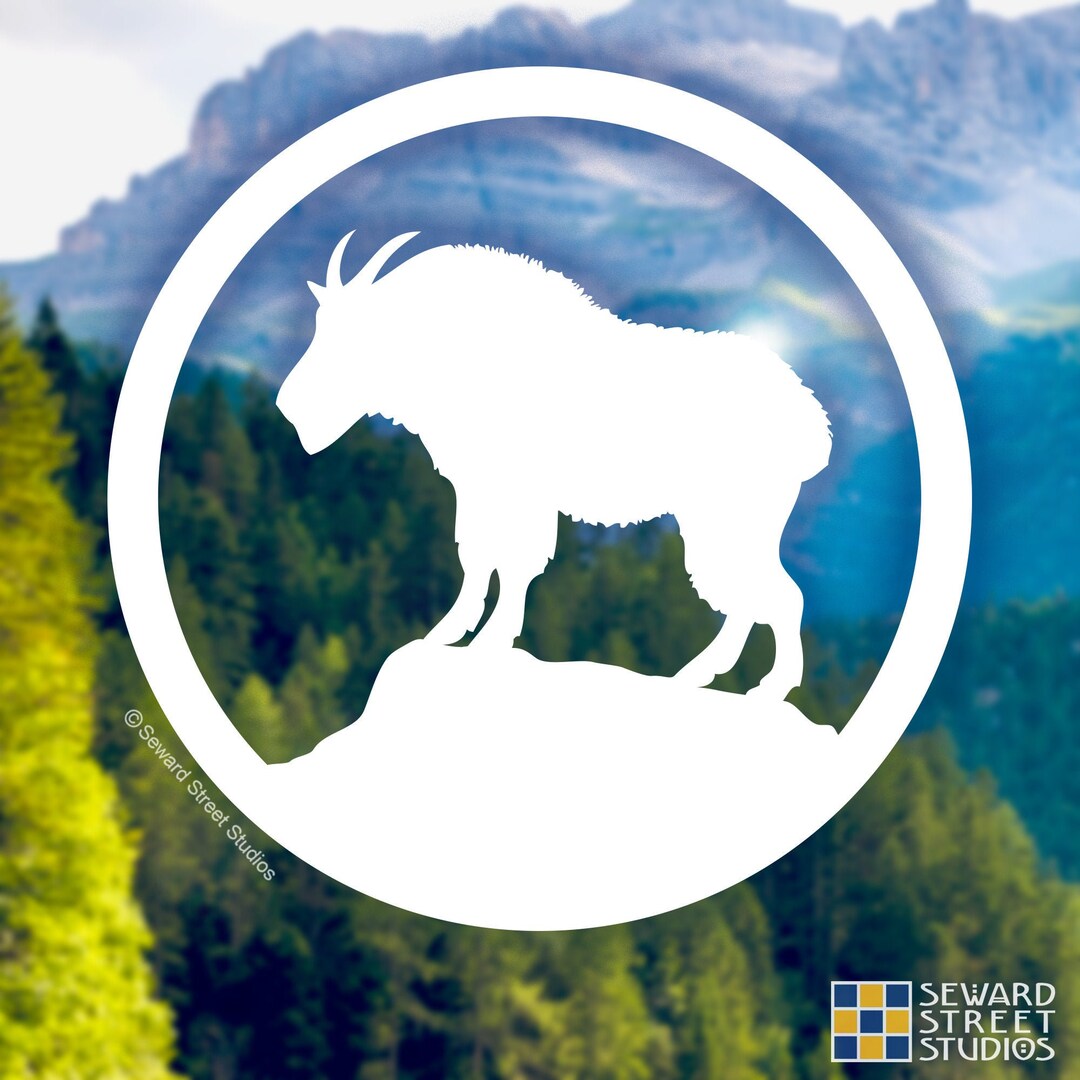 Mountain Goat Decal Rocky Mountain Goat Car Window Sticker - Etsy