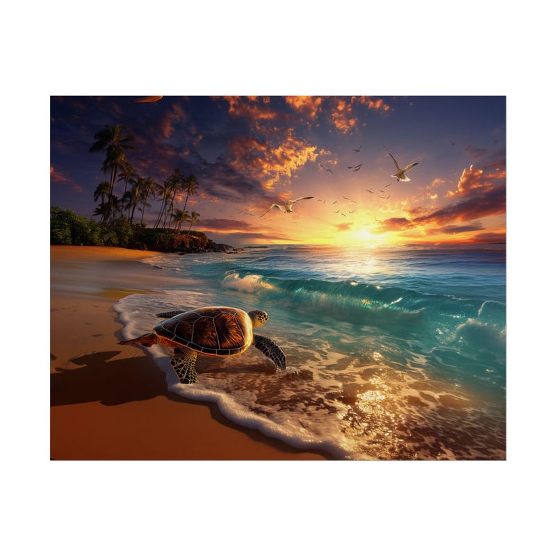 Sea Sunset Posters - Etsy