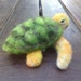 Needle Felted Animal, Felted Sea Turtle, Felted Turtle, Posable Toy ...