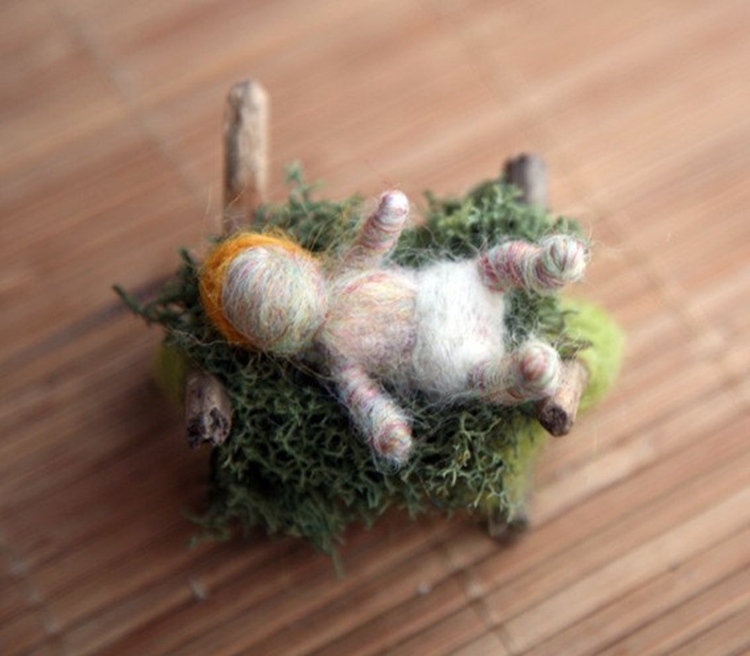Needle Felted Nativity Set , Waldorf Nativity, Baby Jesus With Cradle ...