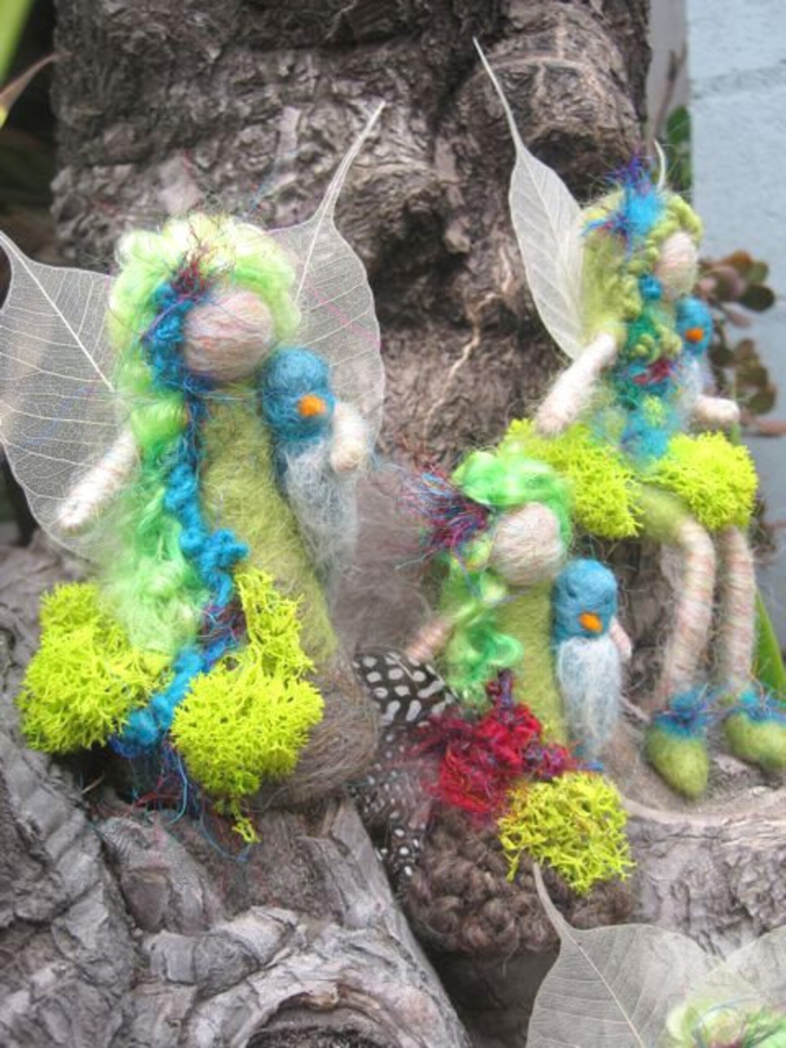 Needle Felted Standing Tree Fairy, Made to Order, Original Design by ...