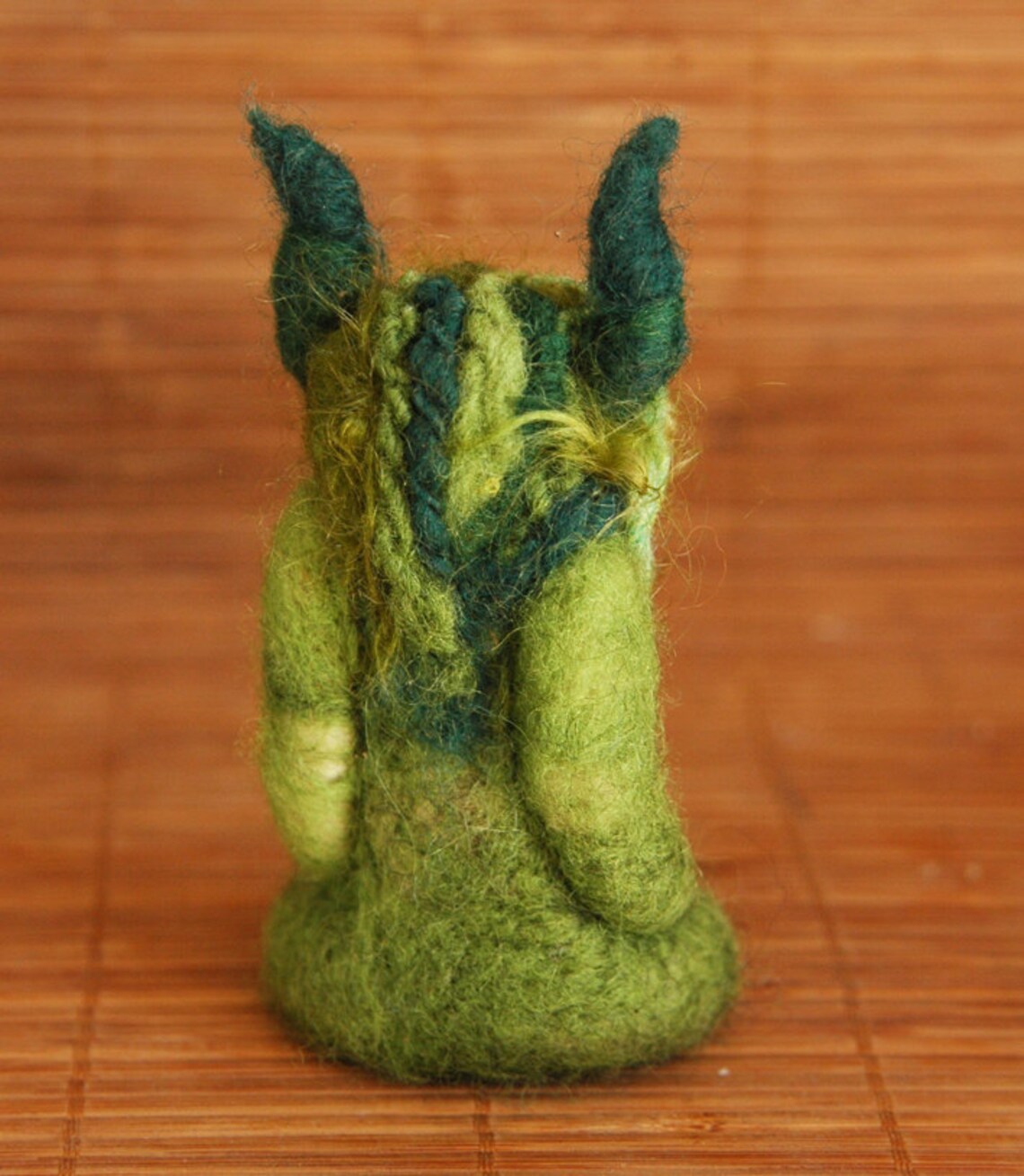 Needle Felted Figure, Horned God, Green Man Sculpture, Wiccan Altar ...