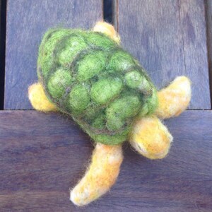 Needle Felted Animal, Felted Sea Turtle, Felted Turtle, Posable Toy ...