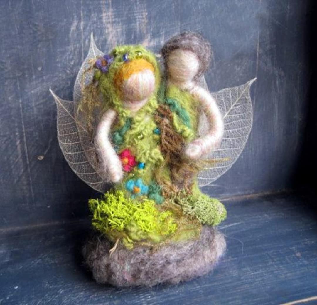 Needle Felted Family, Family Tree, Felted Couple, Forest Fairy ...
