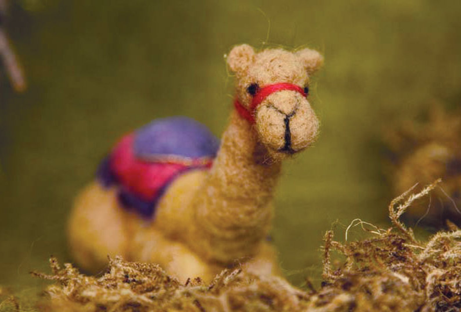Needle Felted Sitting Camel for Nativity Set, Original Design by ...