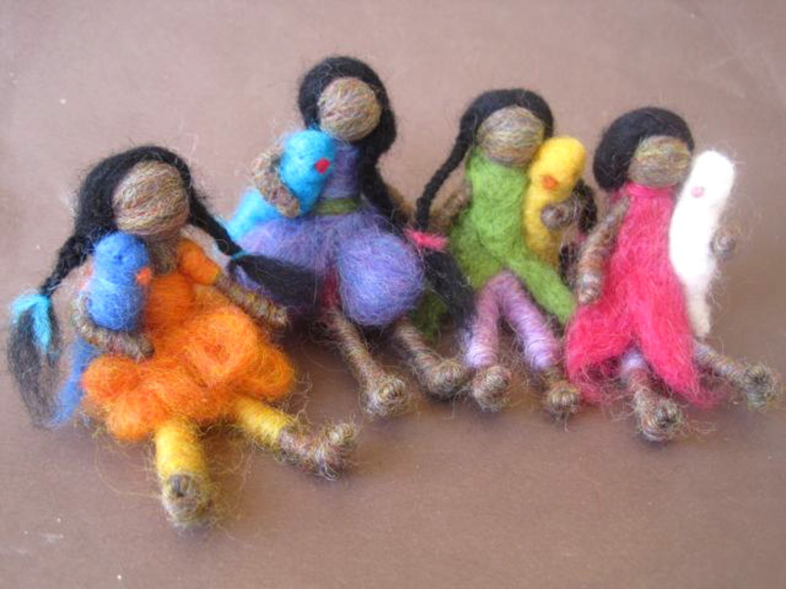 Needle Felted Doll Native American Doll Waldorf Toy Indian - Etsy
