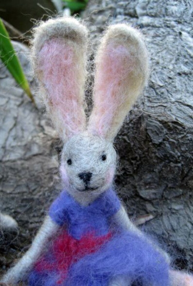 Needle Felted Animal Felted Rabbit Girl and Boy Easter - Etsy