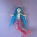 Needle Felted Mermaid on Swing Sea Decoration Ocean Little Mermaid ...
