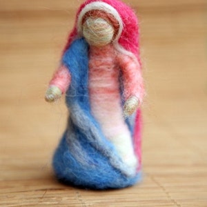 Needle Felted Nativity Set , Waldorf Nativity, Mary and Joseph, Baby ...