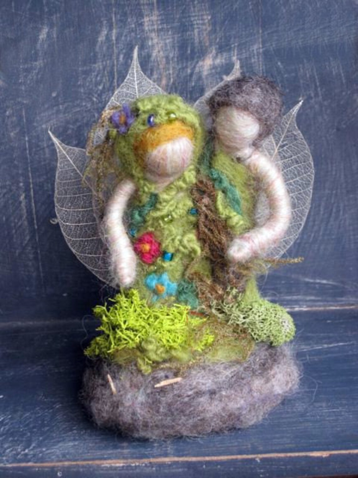 Needle Felted Family Family Tree Felted Couple Forest - Etsy