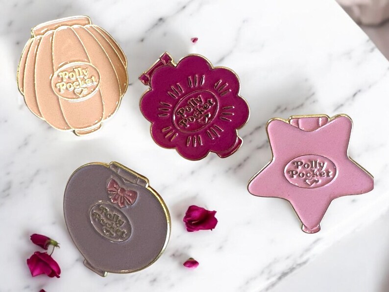 Collectible Polly Pocket Enamel Pins | Nostalgic 90s Accessories | Cute ...