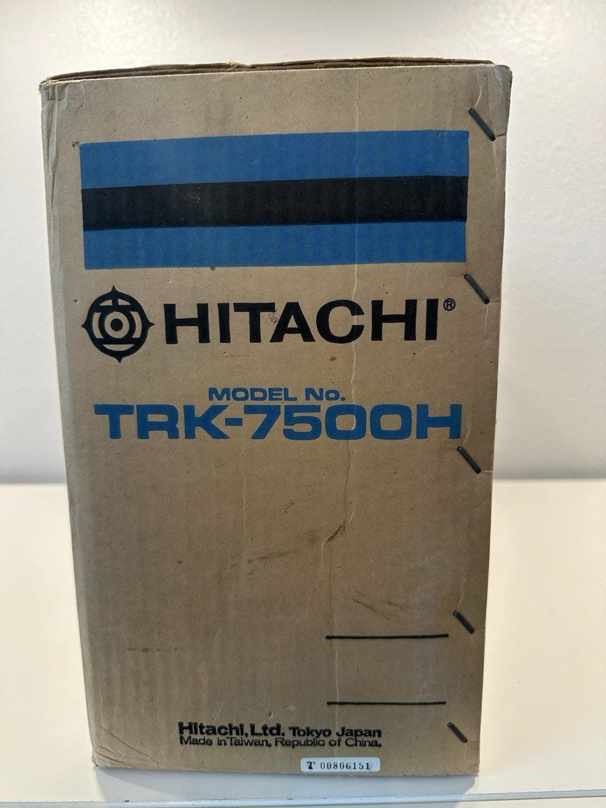 VINTAGE *NEW* 80's Hitachi TRK-7500H Boom Box Radio Cassette Recorder ...