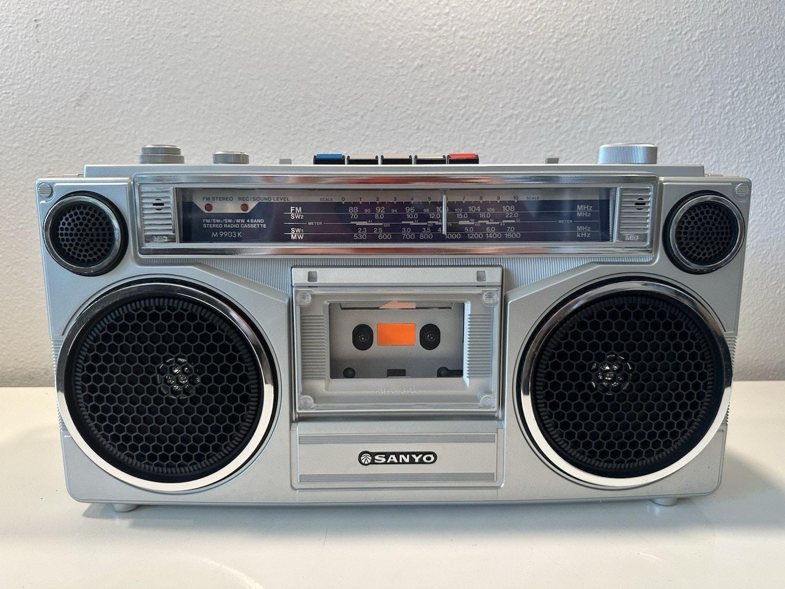 VINTAGE *new* 80's Sanyo Boombox M9830K Am/fm Cassette Boombox Ghettoblaster - Etsy