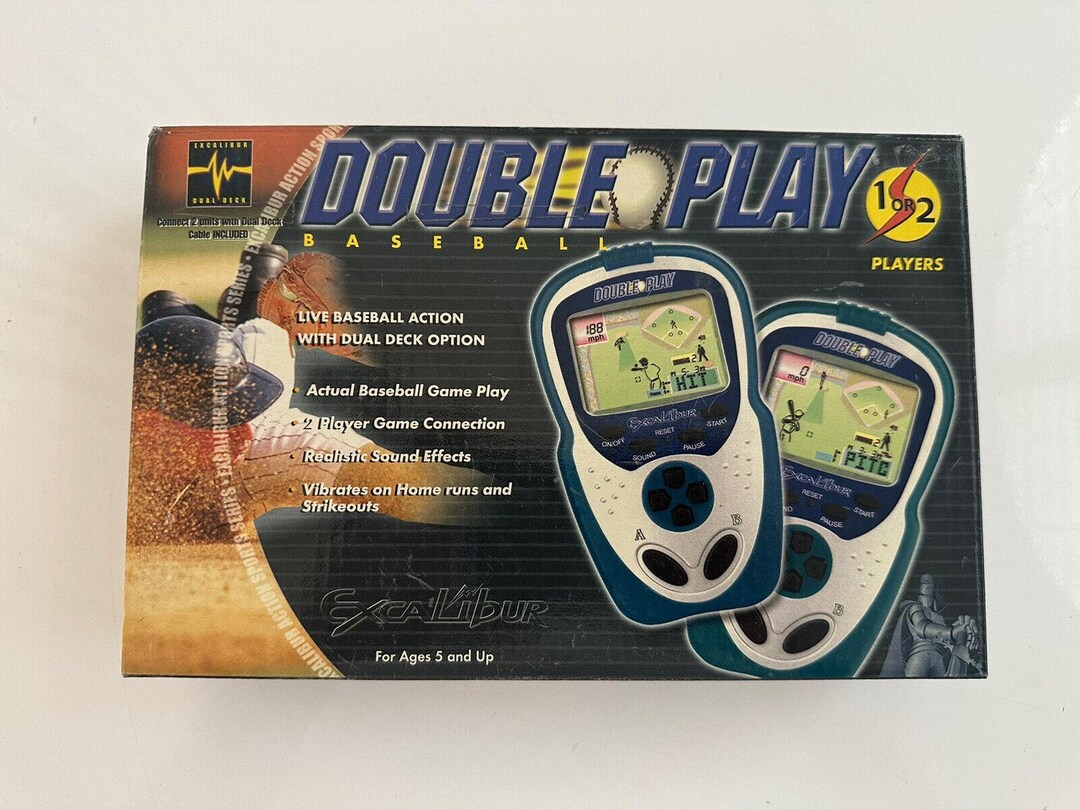VINTAGE Excalibur Baseball Double Play Handheld Video Game *new in Box ...
