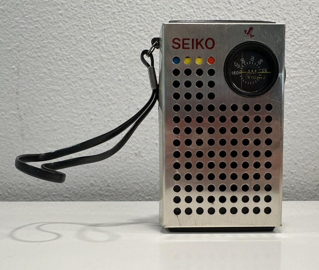 VINTAGE Seiko Solid State AM Black Pocket Radio *NEW - Etsy