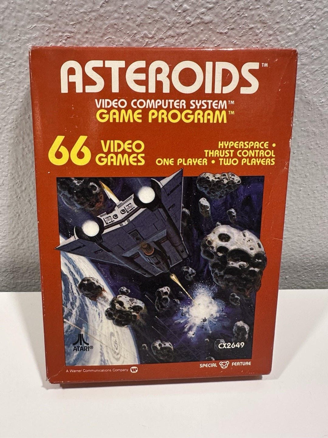 VINTAGE *new* Atari 2600: Asteroids 1981 CX2649 Early Print Box Sears ...
