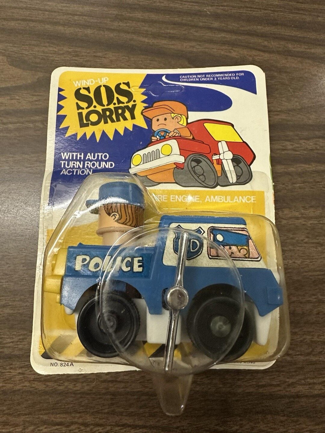 VINTAGE *NEW* '70'S Wind up SOS Lorry Police Plastic Toy | Movie - Etsy