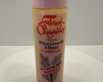 Vintage Faberge Organics Wheat Germ Oil Honey Shampoo 15 Oz Full Bottle ...