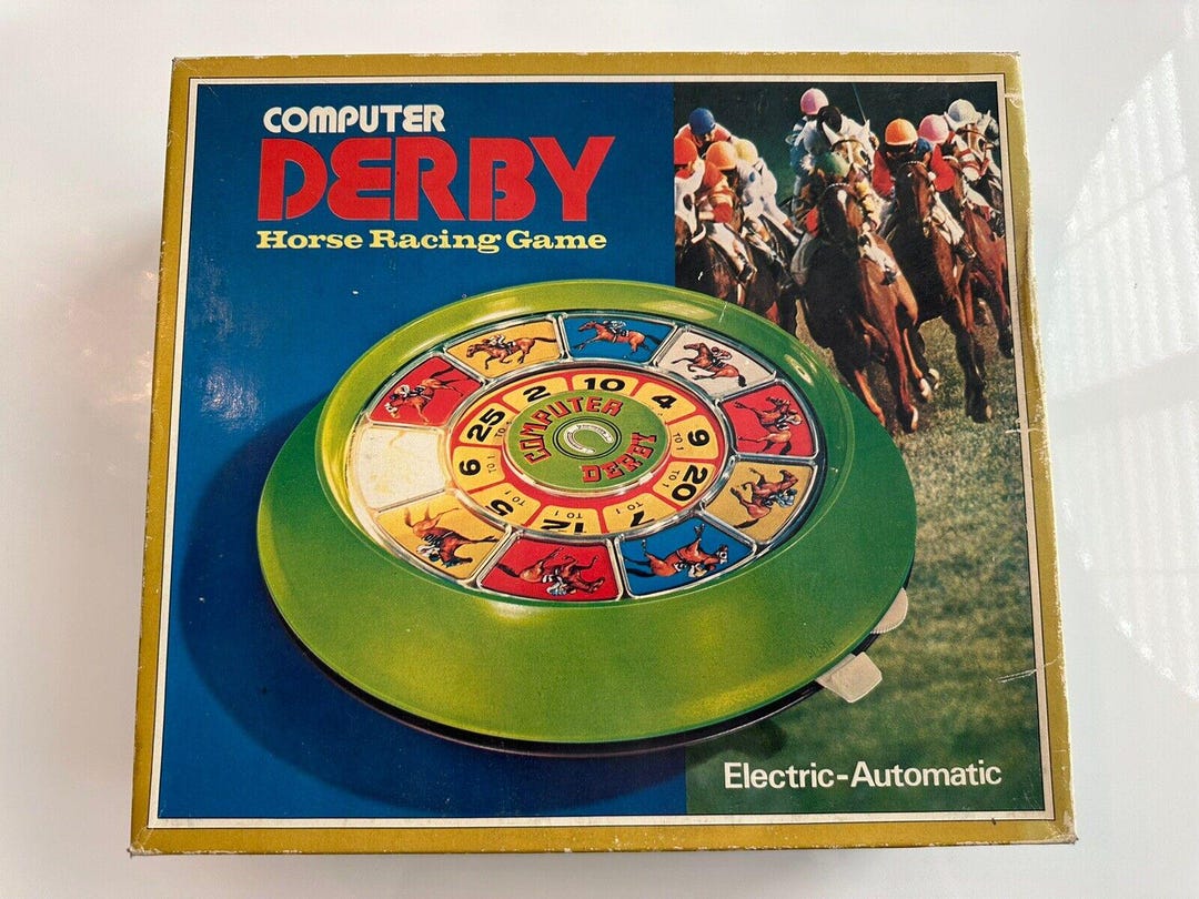 VINTAGE *new in Box* Computer Derby Horse Racing Game RARE! | Movie ...