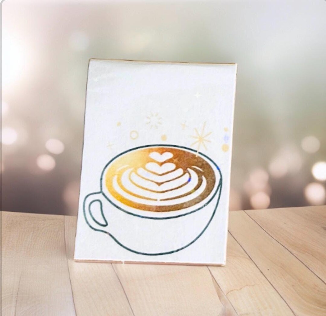 Holographic Latte Magnetic Bookmarks (set of 3) | Cozy Coffee Cup Love ...