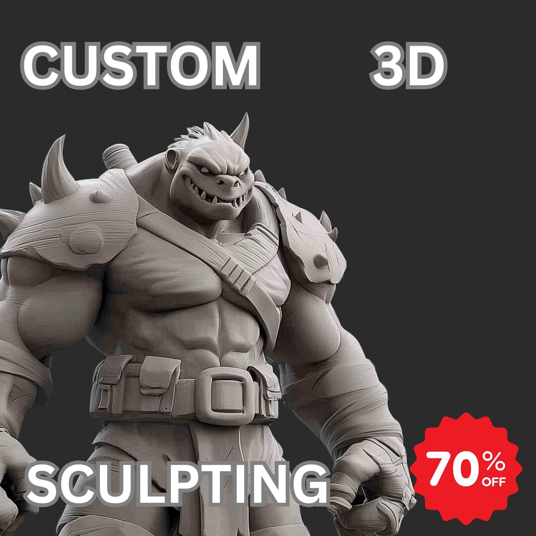 Custom 3D Sculpting Model 3D Printing on Demand Custom 3D Statue ...